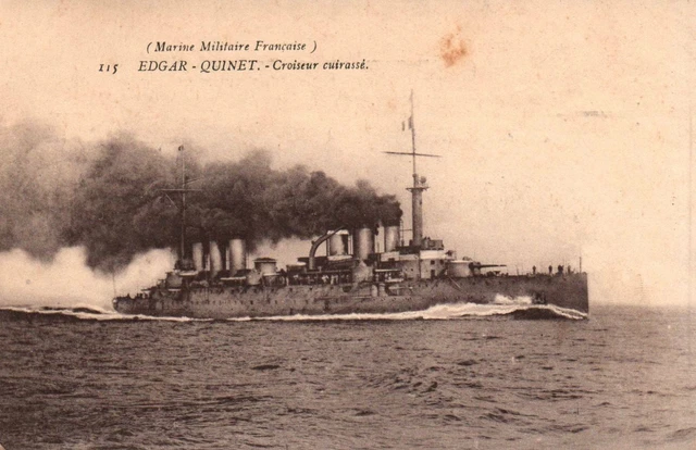 CPA MILITARIA - Edgar-Quinet, Croiseur Cuirassé - Marine Militaire ...