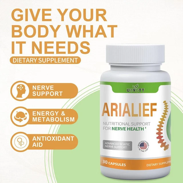 ARIALIEF CAPSULES FOR Sciatica, Sciatica Pain Relief Capsules 30 ...