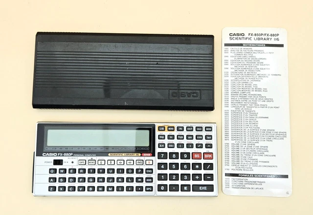 CASIO FX-880P - Calculatrice Scientifique Programmable Vintage - Basic ...