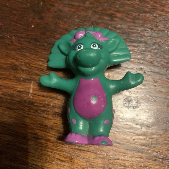VINTAGE BARNEY BABY Bop Dinosaur PVC Figure Toy The Lyons Group 1993 £7 ...