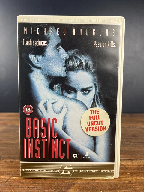 BASIC INSTINCT VHS Video Tape Ex Rental Big Box Guild Home Video EUR 11 ...