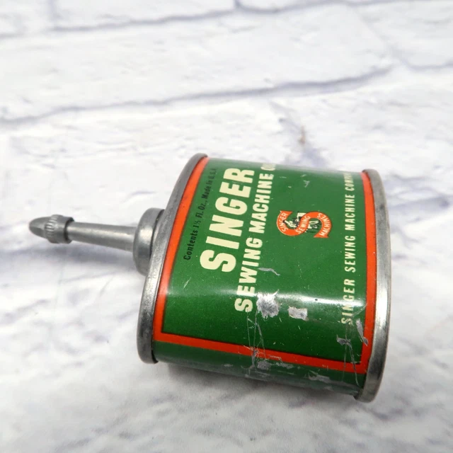 VINTAGE SINGER SEWING Machine OIL Tin with Lead Top H4 $29.99 - PicClick CA