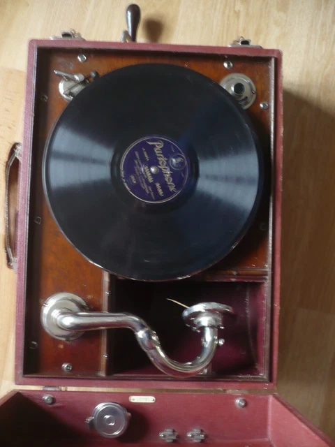 PHONOGRAPHE GRAMOPHONE ANCIEN - EDISON BELL - Art Déco - Début XXème ...