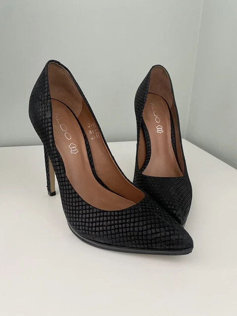 BLACK ALDO COURT Shoes £34.99 - PicClick UK