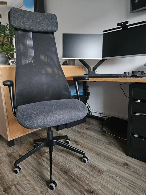 IKEA JÄRVFJÄLLET DREHSTUHL Grau mit Armlehnen EUR 90,00 - PicClick DE