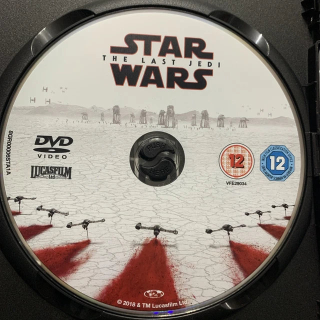 STAR WARS: THE Last Jedi DVD 2018 Sci-Fi Fantasy Film, Mark Hamill. £1. ...