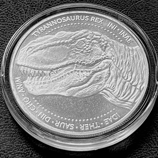 1 OZ THE Lost World Collection T-Rex Silver Round (New) £14.02 ...