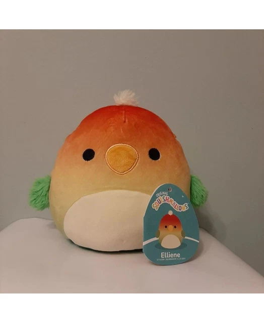 SQUISHMALLOW ELLIENE THE Parrot by Kellytoy 7 inch with original tag £ ...