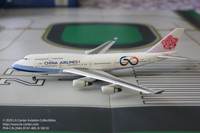 PHOENIX MODEL CHINA Airlines Boeing 747-400 60th Anniversary Diecast ...