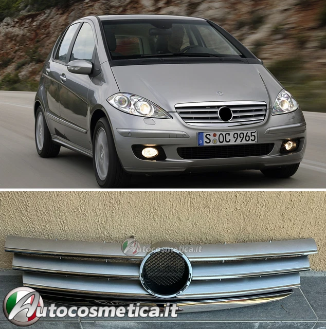 GRILLE CALANDRE PANNEAU Argent Chrome Pour Mercedes Classe A W169 EUR ...