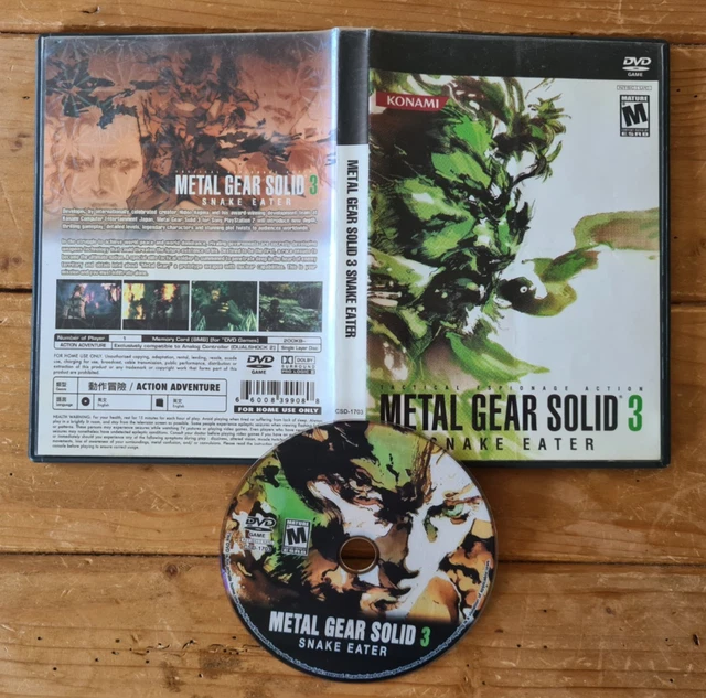 JEU PS2 METAL Gear Solid 3 Snake Eater MGS NTSC US test OK EUR 9,99 ...
