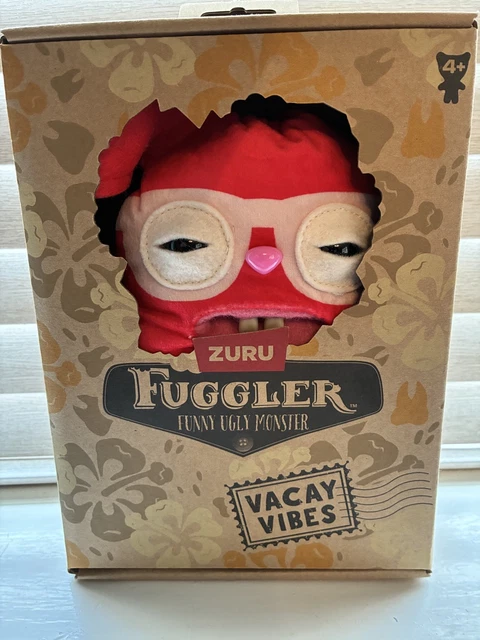 FUGGLER ZURU FUNNY Ugly Monster Rabid Rabbit Vacay Vibes Pink Plush New ...