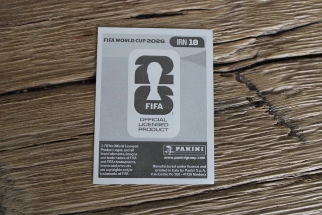 FIFA PANINI WM 2026 Sticker NEU IRN 10 Saleh Hardani IRAN Fussball EUR ...