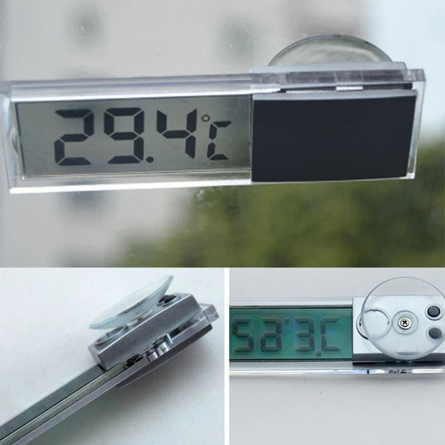 INTERIOR SUCTION CUPS LCD Digital Display Meter Thermometer Car ...