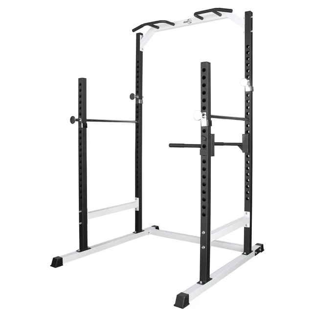 HEAVY DUTY HALF Power Cage Squat Rack Bench Press Pull Up Dip Station ...