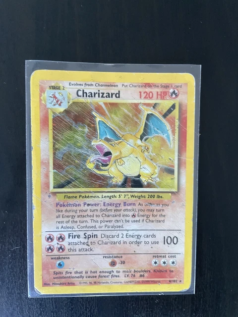 POKÉMON TCG CHARIZARD Base Set 4/102 Holo Unlimited Holo Rare £104.72 ...