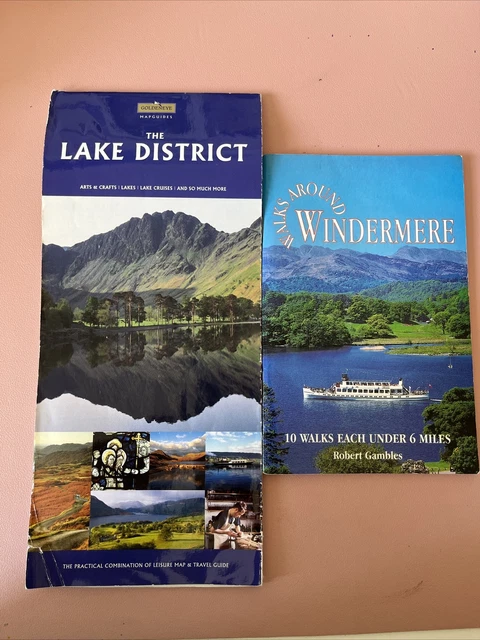THE LAKE DISTRICT Map & Walks Around Windermere Bundle; Free Postage £2 ...
