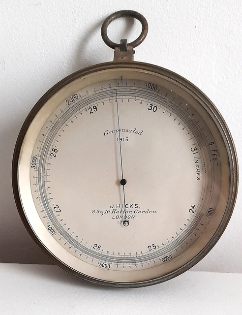 ANTIQUE J HICKS Compensated Barometer £12.53 - PicClick UK
