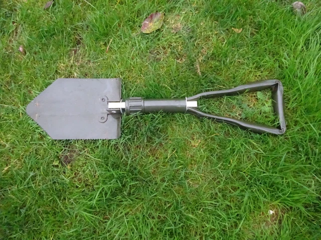 BRITISH ARMY STYLE Military Entrenching Tool Folding Shovel Spade £3.99 ...