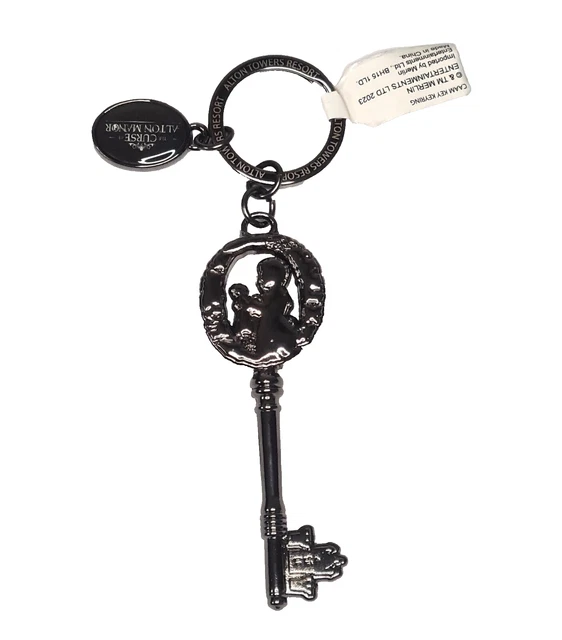 NEW OFFICIAL THE Curse At Alton Towers Manor Prop Ride Key Keyring ...