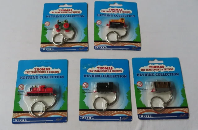 THOMAS THE TANK Engine & Friends 5 x Keyrings by Ertl in 1997 £34.99 ...