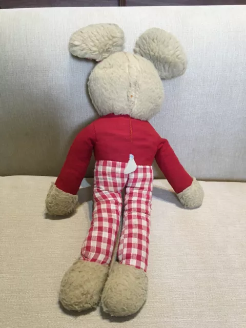 VINTAGE MOTHERCARE ELC STUFFED MOUSE BUNNY (1970s?) RETRO NOSTALGIA ...