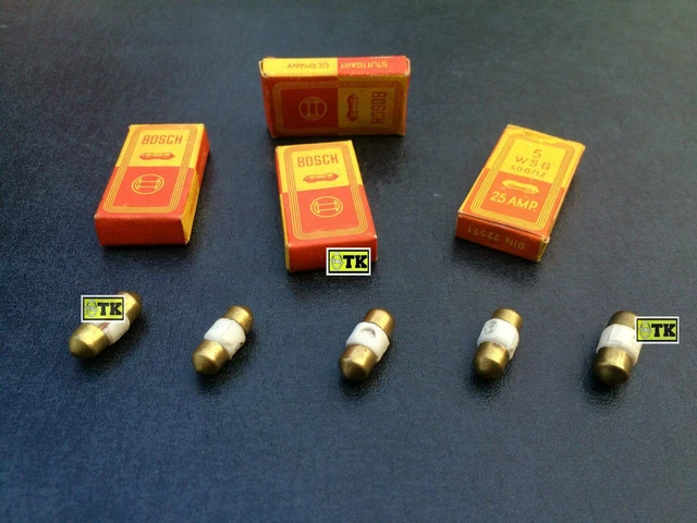 BOSCH CERAMIC PORCELAIN fuse 25 40 amps amp Mercedes 170 180 190 Ford ...