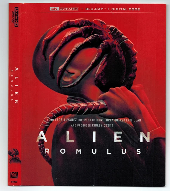 ALIEN ROMULUS 4K NEW EMBOSSED SLIP COVER ONLY Ridley Scott Cailee ...