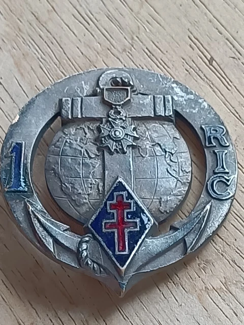 INSIGNE MILITAIRE ANCIEN 1er RÉGIMENT INFANTERIE COLONIALE ARTHUS BERTRAND EUR 15,00 - PicClick FR