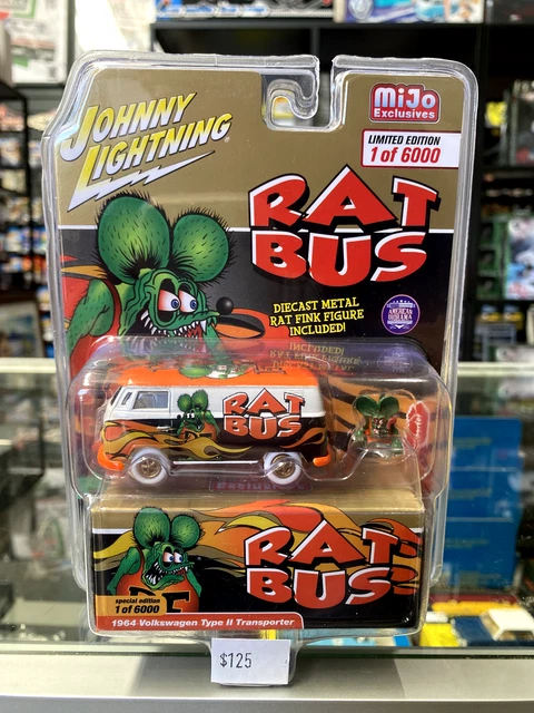 JOHNNY LIGHTNING AMERICAN Diorama 1964 Volkswagen RAT FINK BUS VW Kombi ...