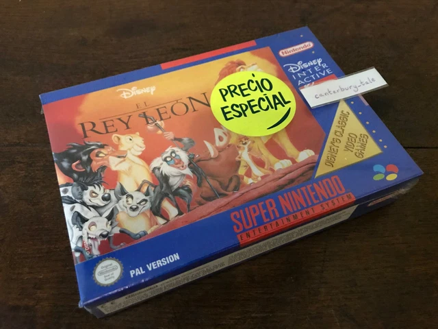 El Rey Leon Nuevo Y Sellado Esp Castellano Pal Es Snes The Lion King Disney £12499
