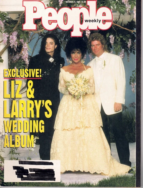 LIZ TAYLOR MARIAGE Album Michael JACKSON Octobre 21 1991 Larry ...