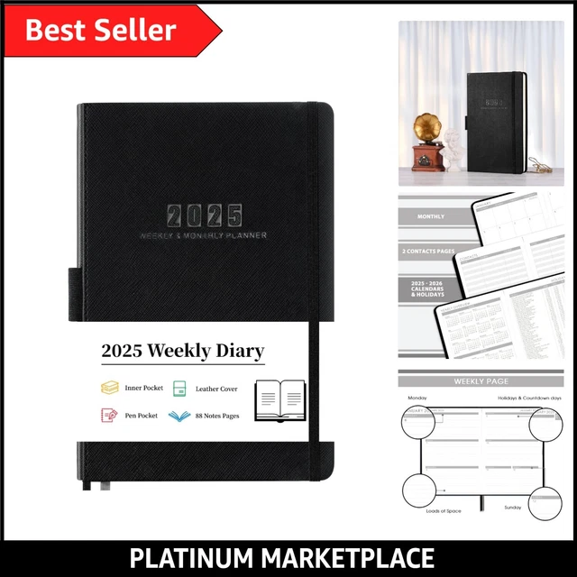 2025 DIARY - Diary 2025 from January 2025 to December 2025, A5 Diary Week to ... £13.29 ...