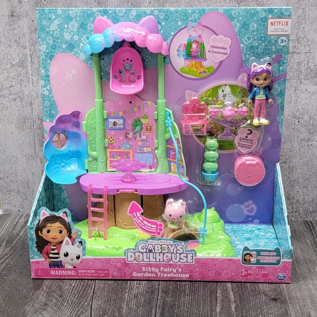 NEW NETFLIX DREAMWORKS Gabby's Dollhouse Kitty Fairy's Garden Treehouse ...