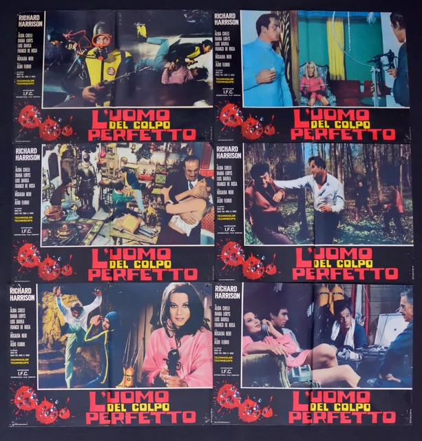 FOTOBUSTE L'UOMO DAL COLPO PRFETTO richard harrison alida chelli F190 ...