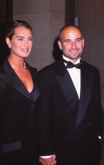 DIA BROOKE SHIELDS et Andre Agassi 1996 format Ko photographe P9-1-2-1 ...