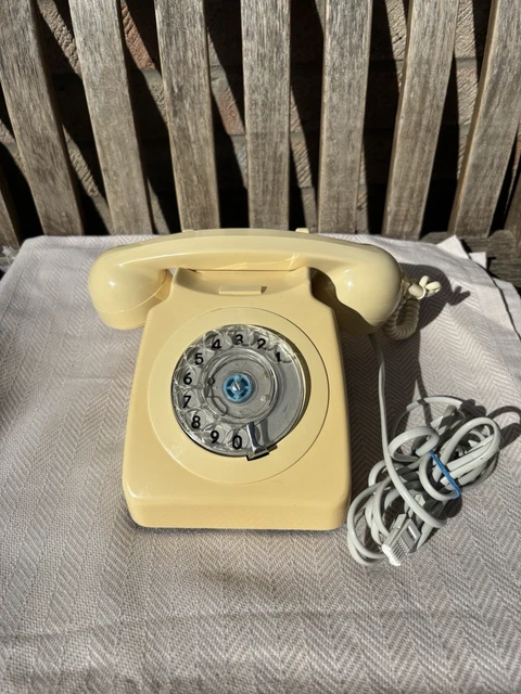 BT VINTAGE ROTARY Dial Cream Telephone £13.46 - PicClick UK