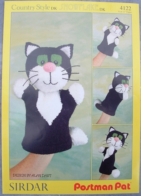 EARLY ALAN DART postman pat jess the cat 12" puppet pattern out of ...