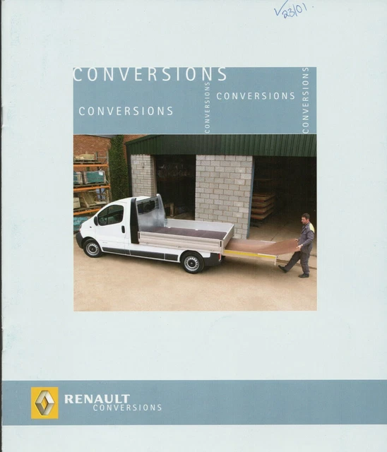 RENAULT TRAFIC & Master Conversions 2007 UK Market Brochure Tipper ...