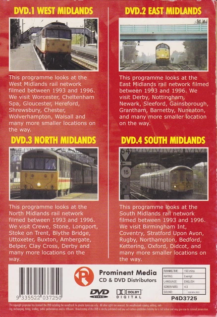 BRITISH RAIL THE TRAINSPOTTERS GUIDE [4 Disc Box Set] DVD Region Free ...