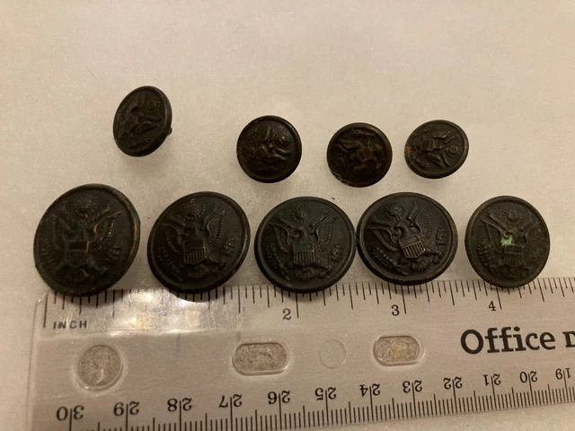AUTHENTIC WWI US Army Uniform Buttons £72.18 - PicClick UK