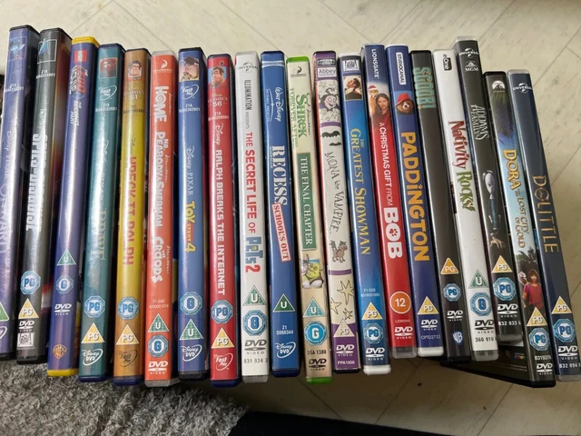 KIDS DVDS JOB lot Children’s DVDs Shrek, Lego, Scoob, Toy Story, 20 ...