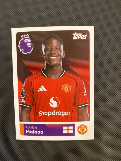 TOPPS PREMIER LEAGUE 2026 - Kobbie Mainoo Manchester United - No.383 £1 ...