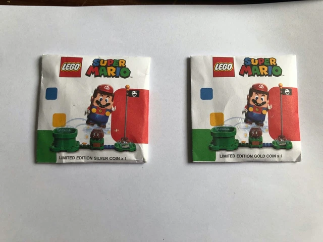 LEGO SUPER MARIO Coin Silbermünze + Goldmünze Set Limited Sammelmünzen ...