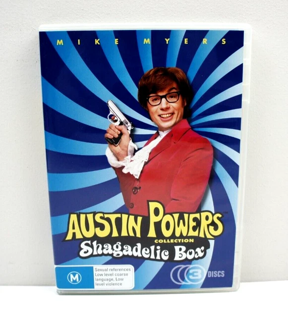 AUSTIN POWERS COLLECTION Shagadelic Box 3 DVD Set Mike Myers Region 4 ...