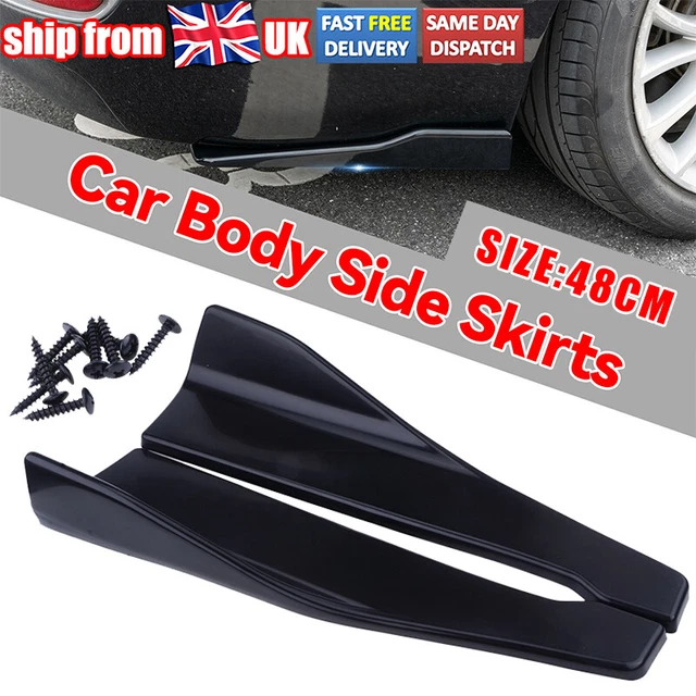 CAR SIDE SKIRT Rocker Splitters Winglet Wings Canard Diffuser Spoiler ...