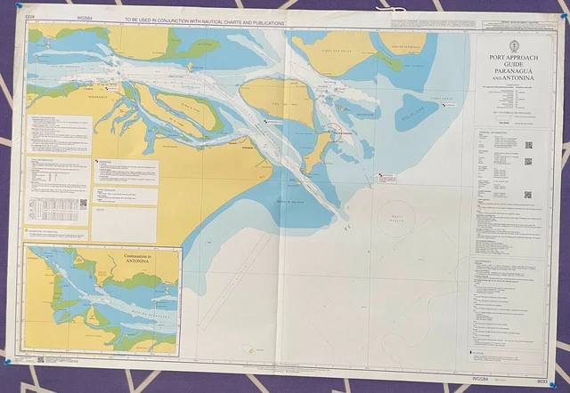 AMIRAUTÉ 8033 PORT Approach Guide Paranagua Et Antonia Carte Vintage ...
