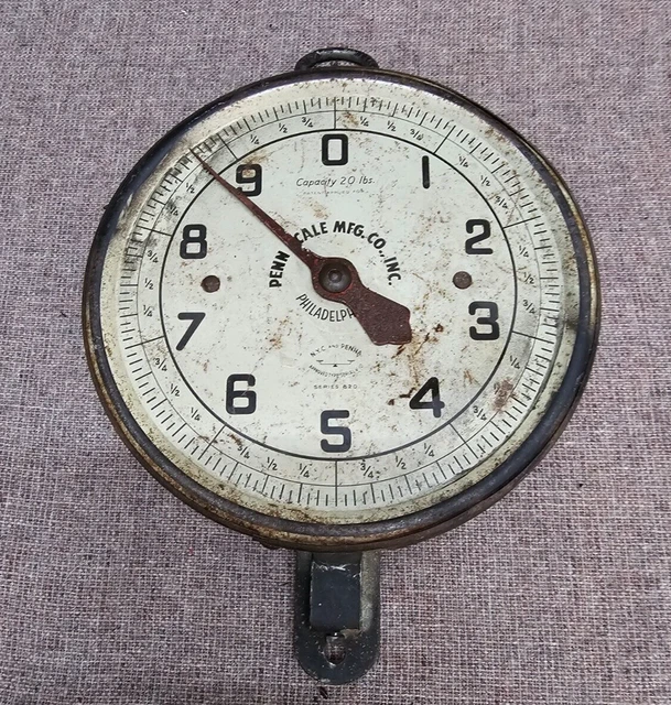 ANTIQUE PENN SCALE Mfg. Co. 20# Hanging Scale Series 820 £33.04 ...