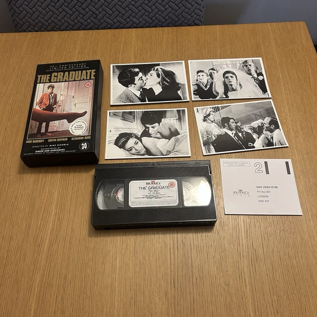 THE GRADUATE VHS 30th Anniversary Limited Edition With 4 collectors ...