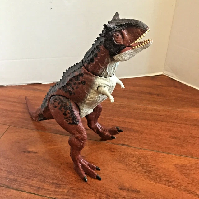 RARE JURASSIC WORLD Fallen Kingdom Carnotaurus T-Rex Action Attack ...
